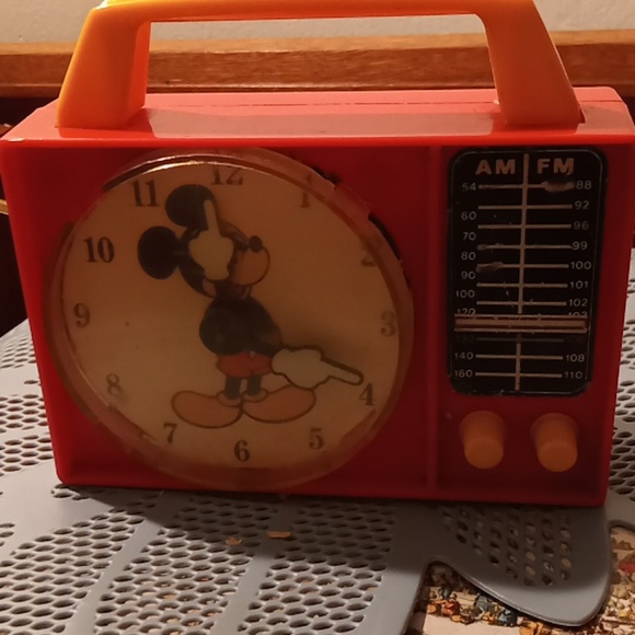 Disney | Toys | Micky Mouse Musical Clock Toy Vintage | Poshmark